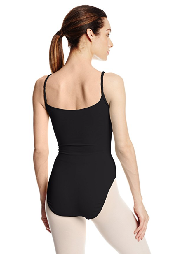 black strap leotard
